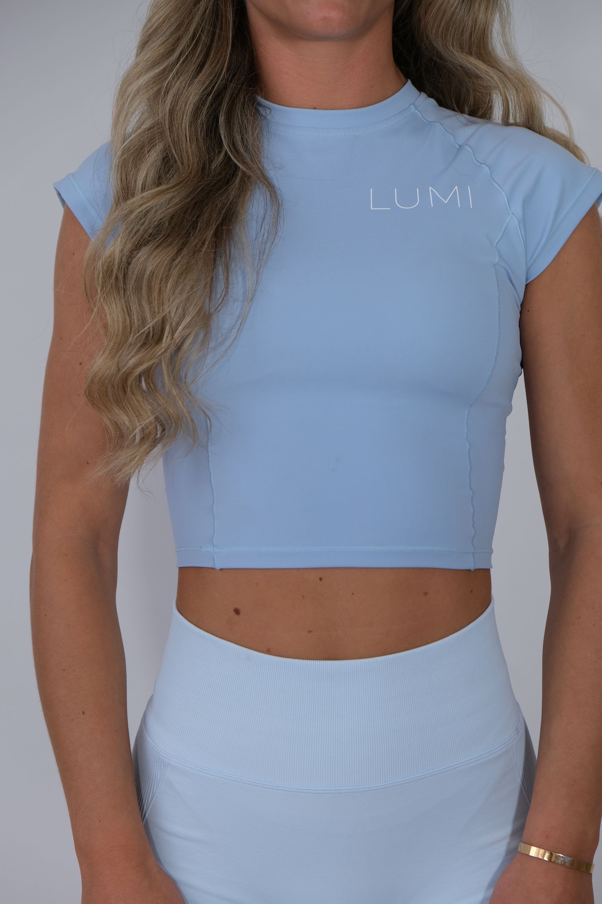 Powder Blue Active Top – We Are Lumi